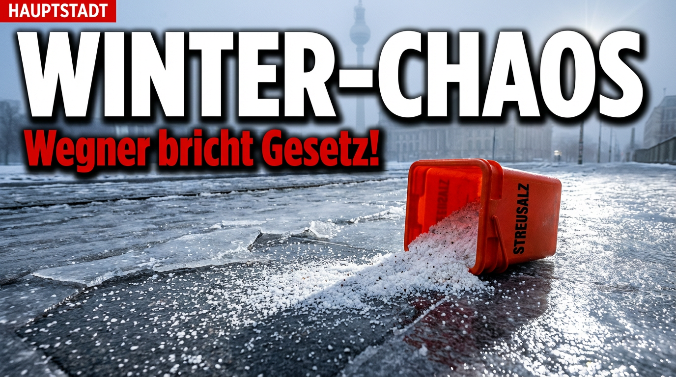 Berliner Chaos auf Eis: Wegner bricht eigenes Gesetz für Streusalz