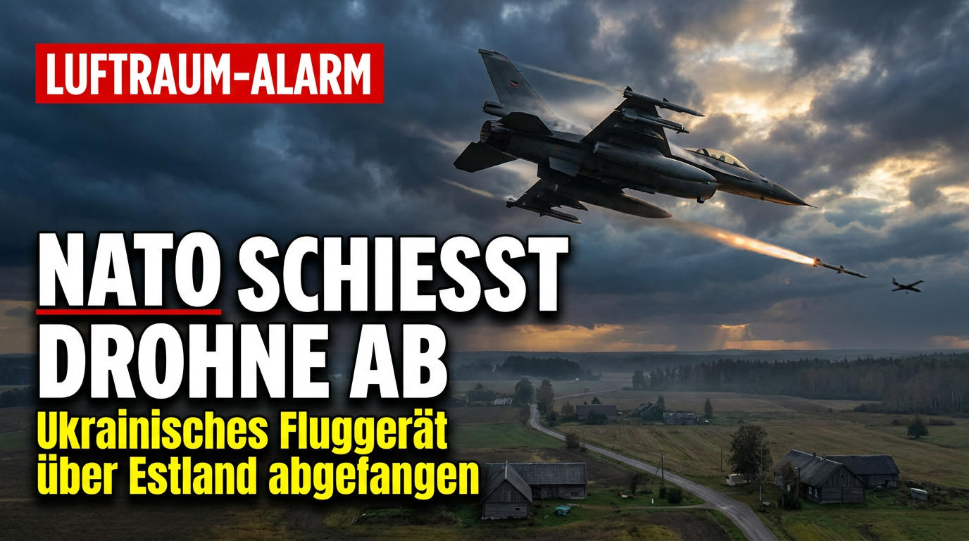 Brisanter Zwischenfall: NATO-Jet holt ukrainische Drohne über Estland ...
