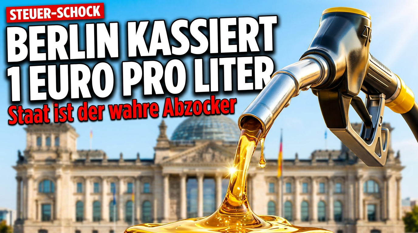 Der wahre Abzocker an der Zapfsäule heißt nicht Shell, sondern Berlin
