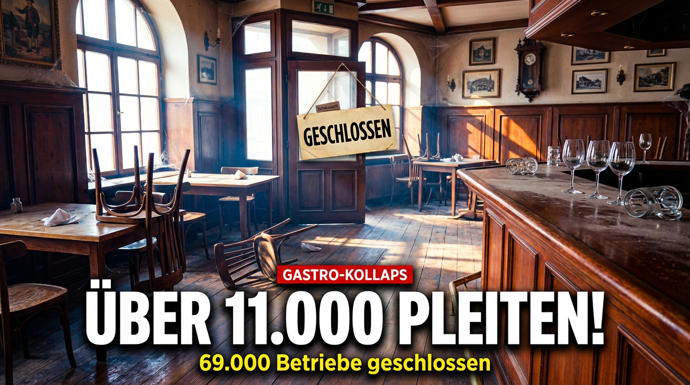 Deutschlands Gastronomie im freien Fall: Über 11.000 Pleiten in sechs ...