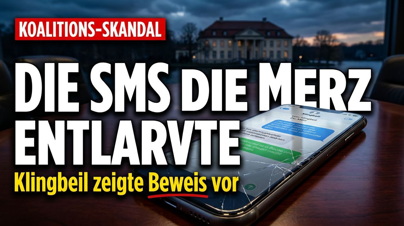 Die SMS, die den Kanzler entlarvt: Wie Merz vor Klingbeil zum Lügner wurde