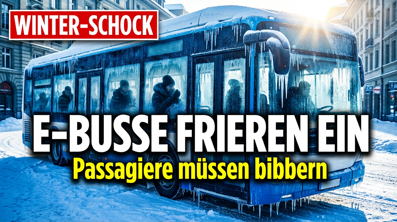 Frieren für die Energiewende: Schweizer E-Busse kapitulieren vor dem Winter