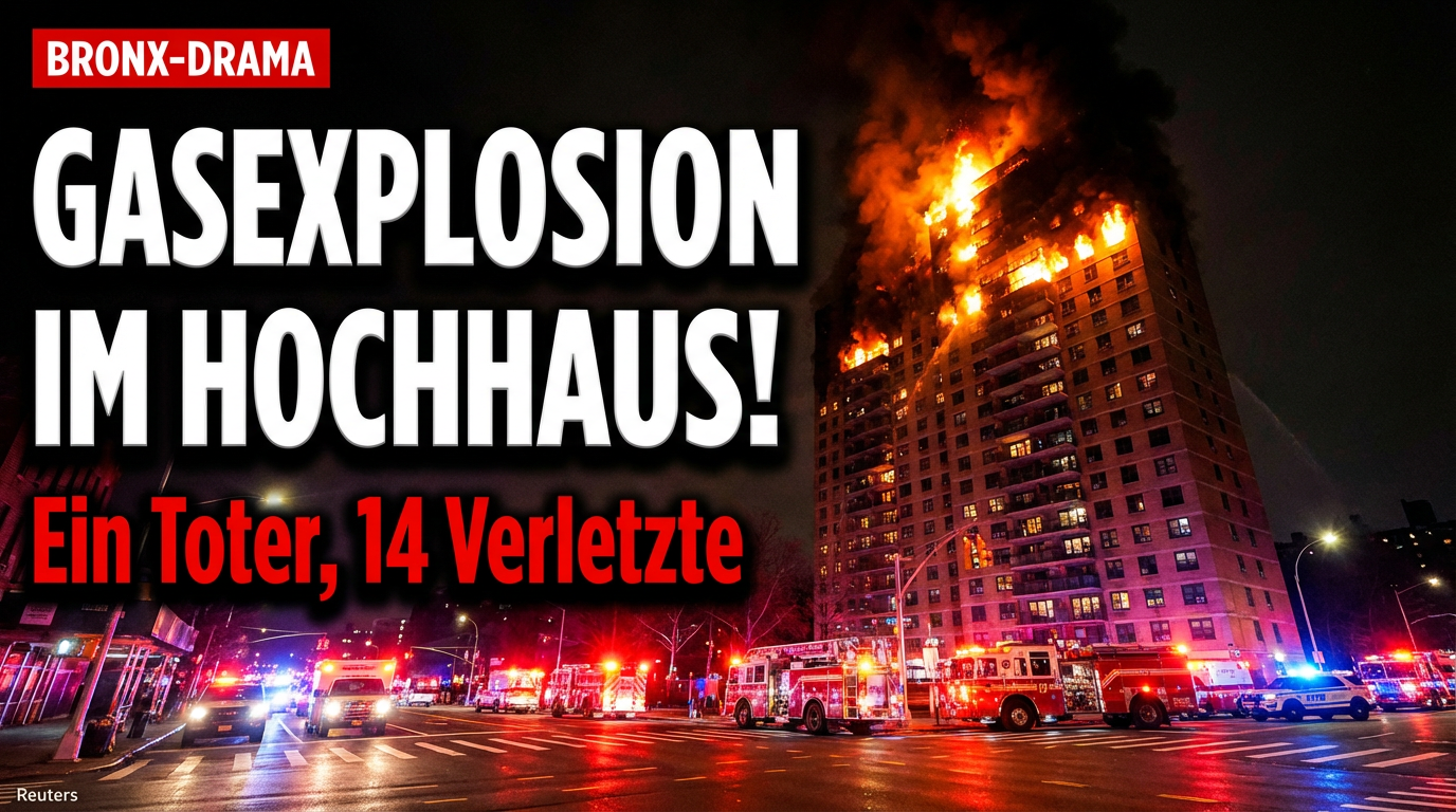 Gasexplosion erschüttert New Yorker Bronx: Ein Toter und dramatischer ...