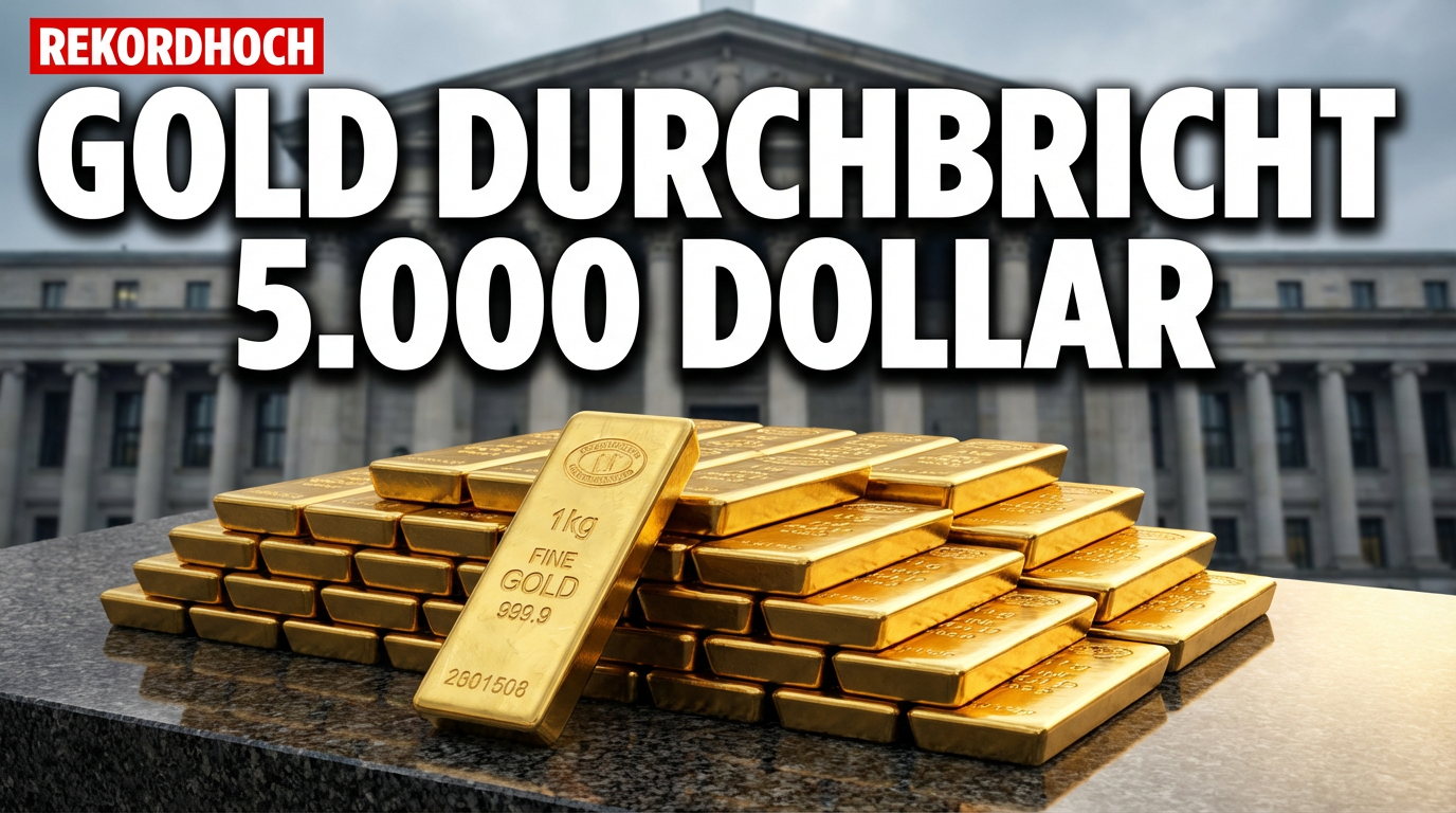 Gold durchbricht die 5.000-Dollar-Marke: Warum Zentralbanken das ...