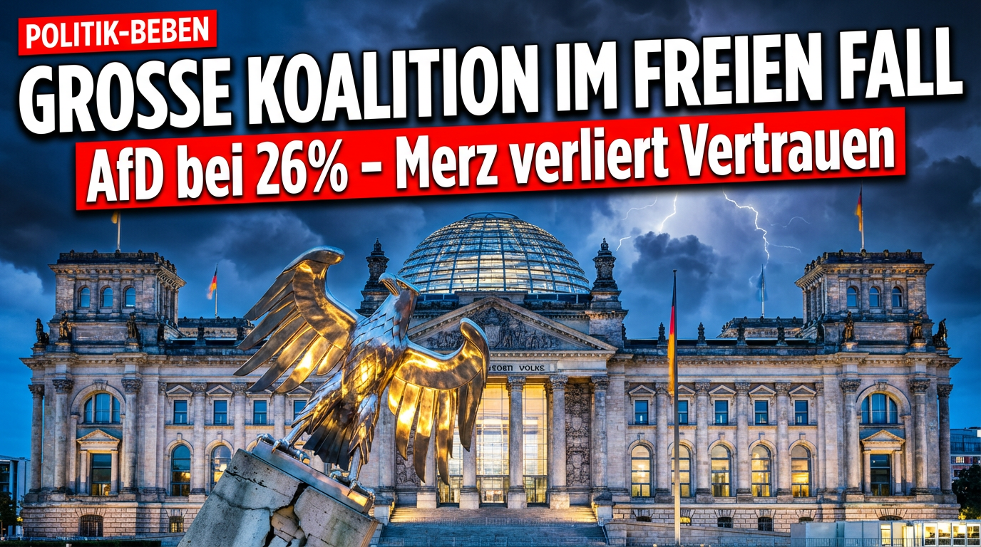 Große Koalition im freien Fall: AfD baut Vorsprung zum Jahresauftakt ...