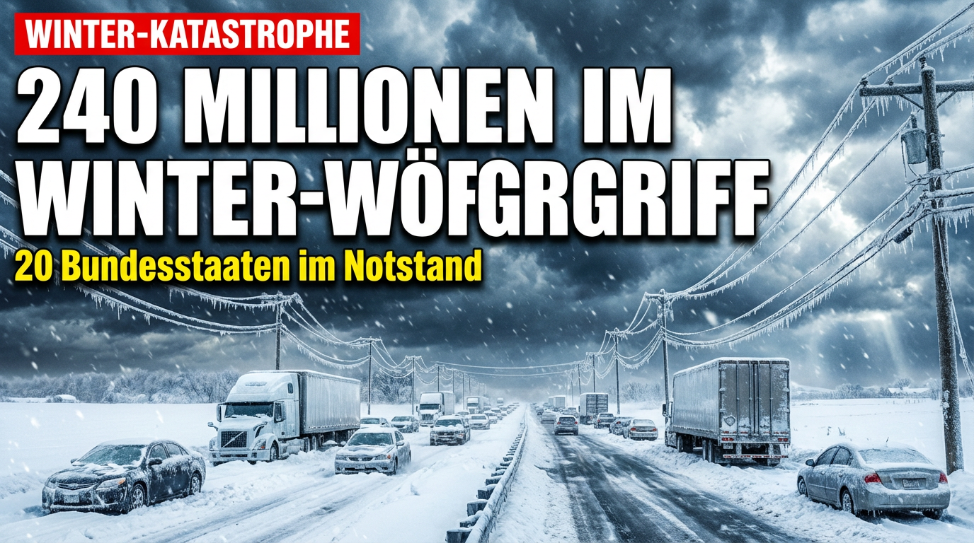 Historischer Wintersturm legt die USA lahm: 240 Millionen Amerikaner im ...