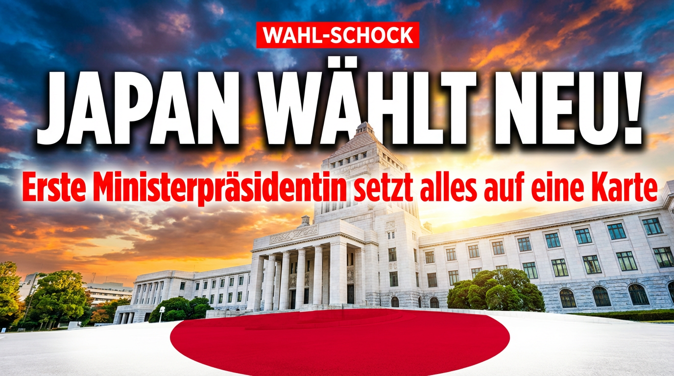 Japans erste Ministerpräsidentin wagt den Sprung ins kalte Wasser ...