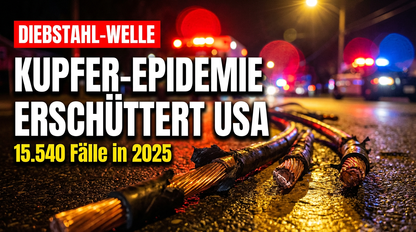 Kupferdiebstahl-Epidemie erschüttert Amerika: Wenn Kriminelle die ...
