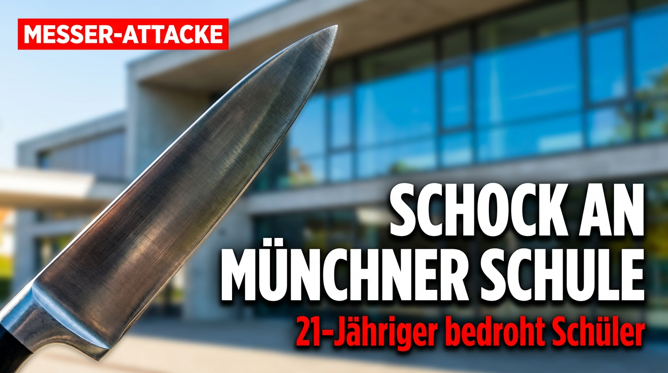 Messerbedrohung an Münchner Berufsschule: Polizei nimmt 21-Jährigen fest