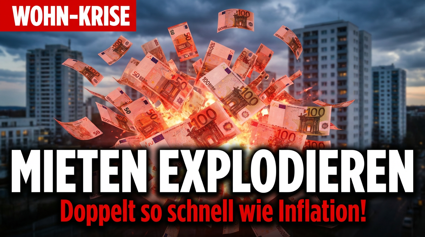 Mietexplosion in Deutschland: Wohnkosten steigen doppelt so schnell wie ...