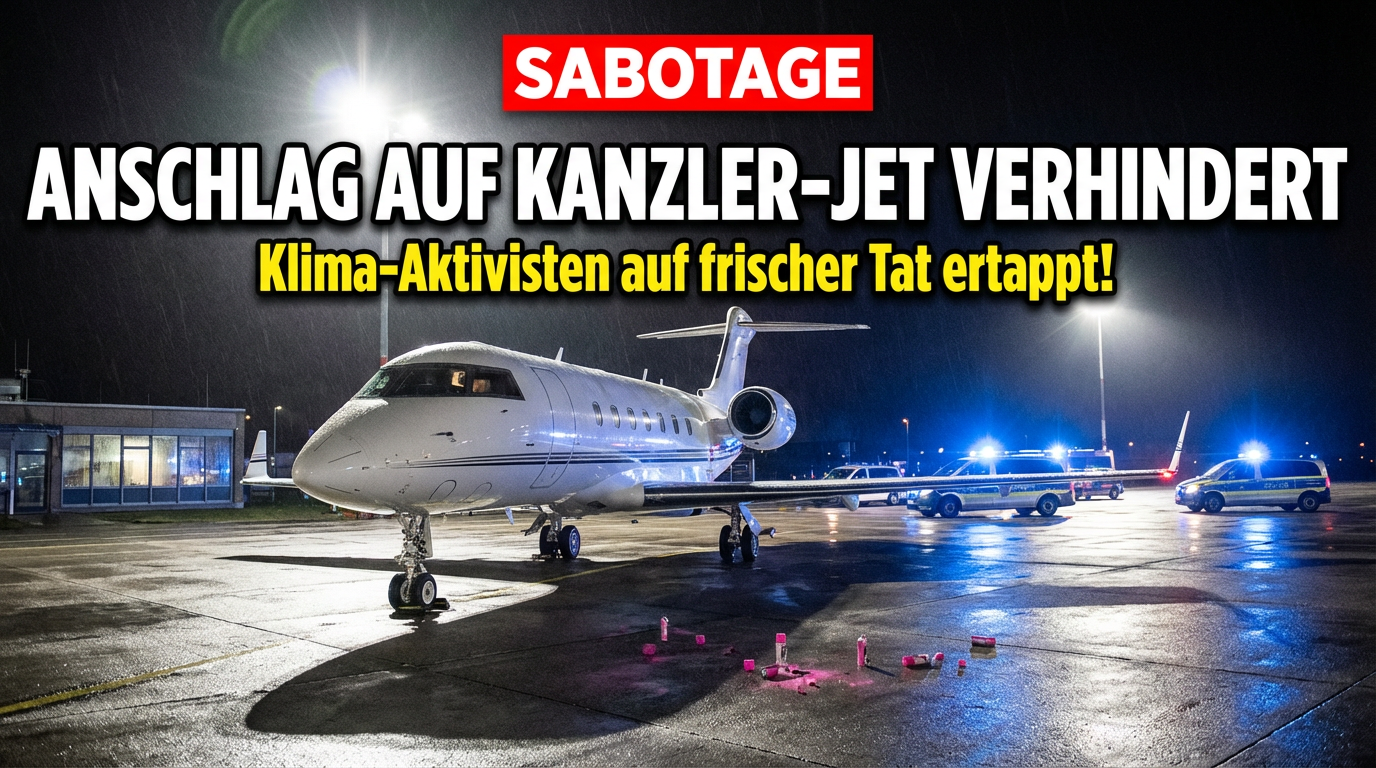 Sabotage am Kanzler-Jet: Klimaextremisten wollten Merz' Privatflugzeug ...