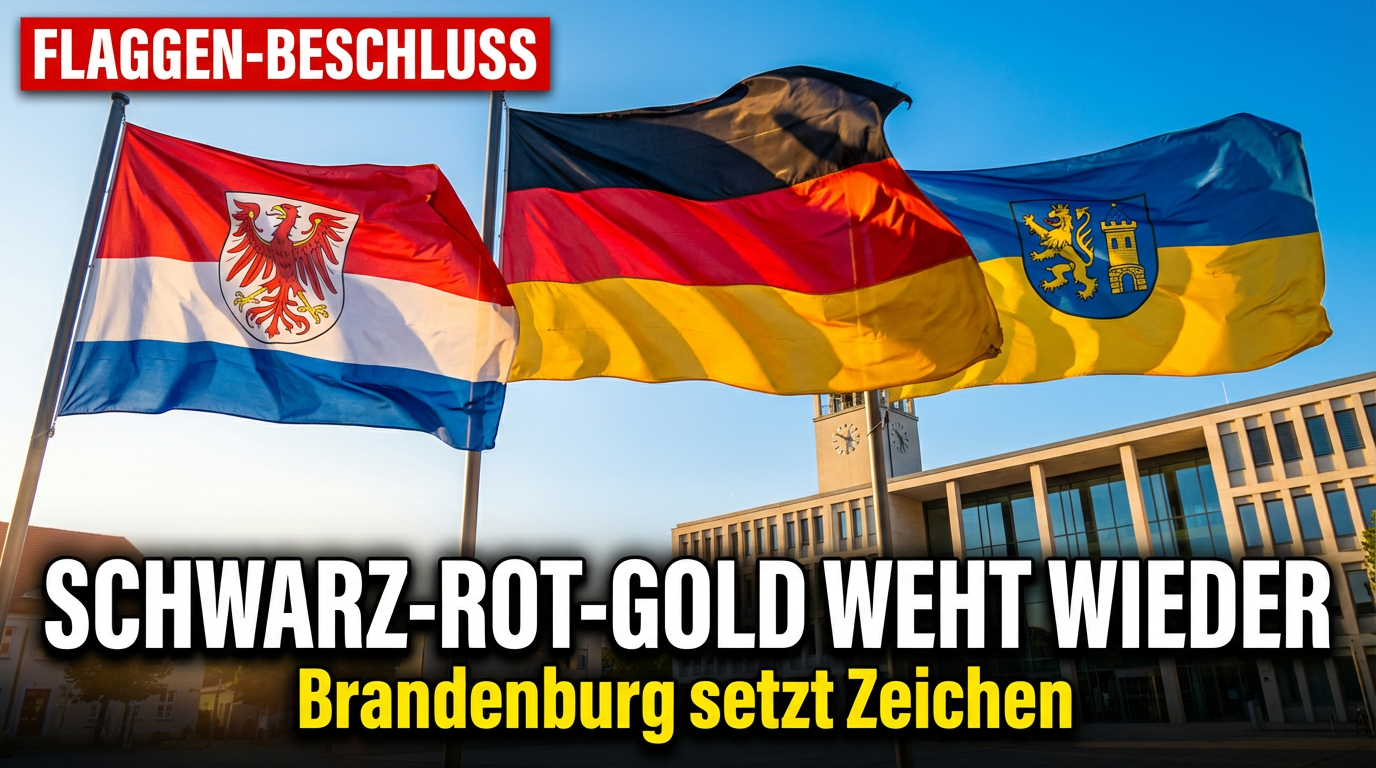 Schwarz-Rot-Gold weht wieder: Brandenburger Gemeinde bekennt sich zu ...