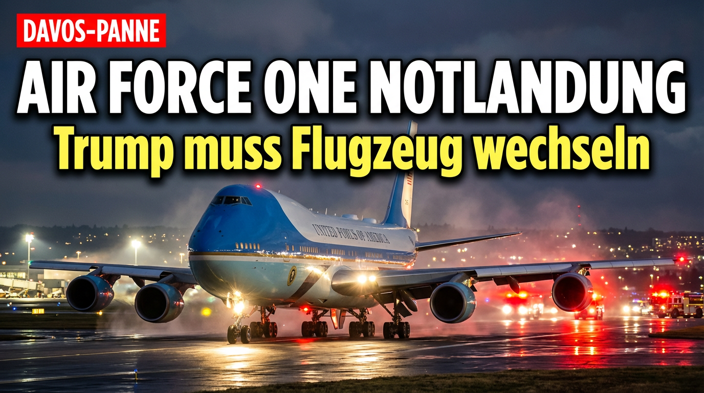 Technische Panne zwingt Air Force One zur Umkehr – Trump wechselt ...