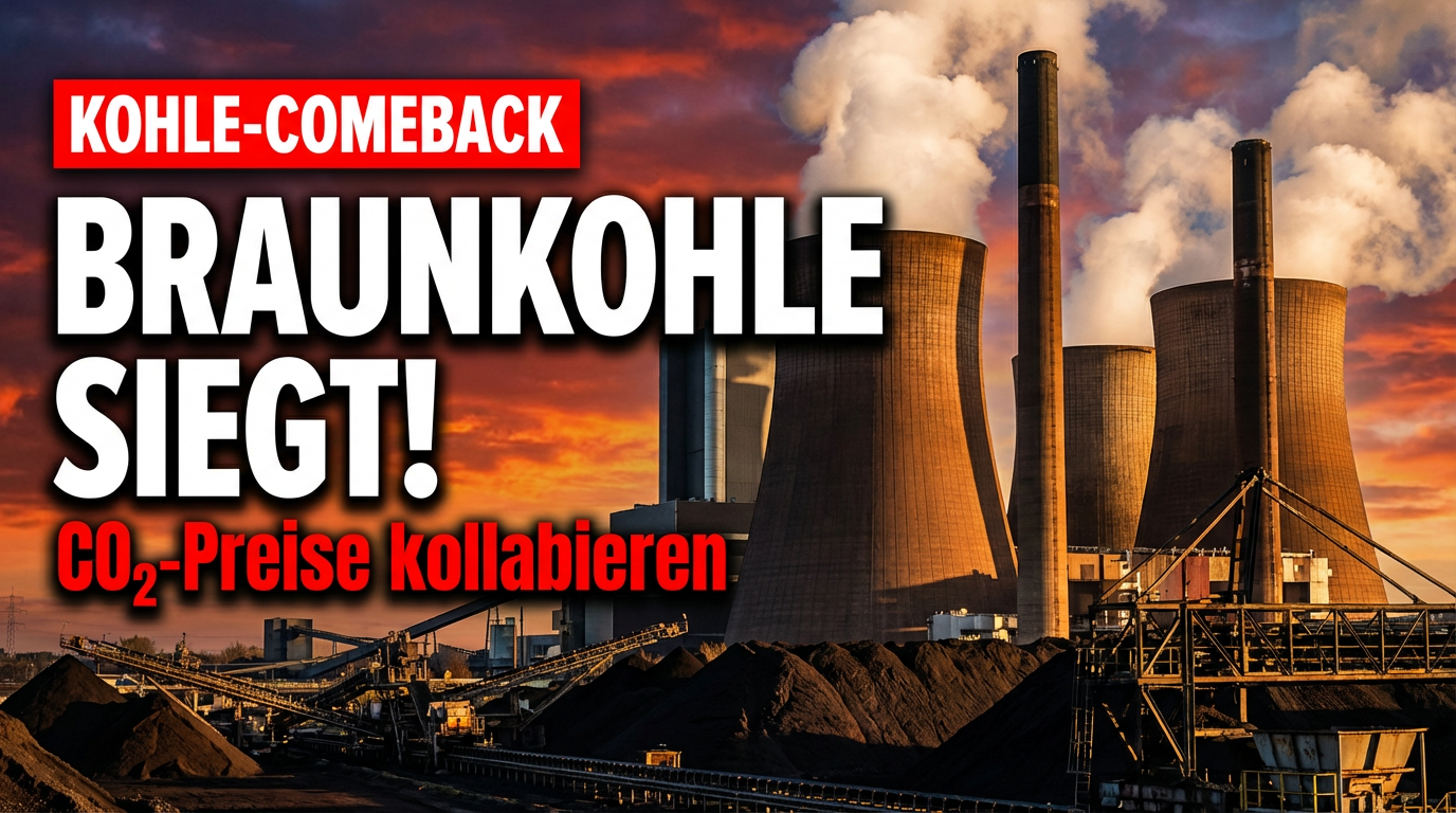 Triumph der Braunkohle: CO₂-Preisverfall entlarvt das Scheitern der ...