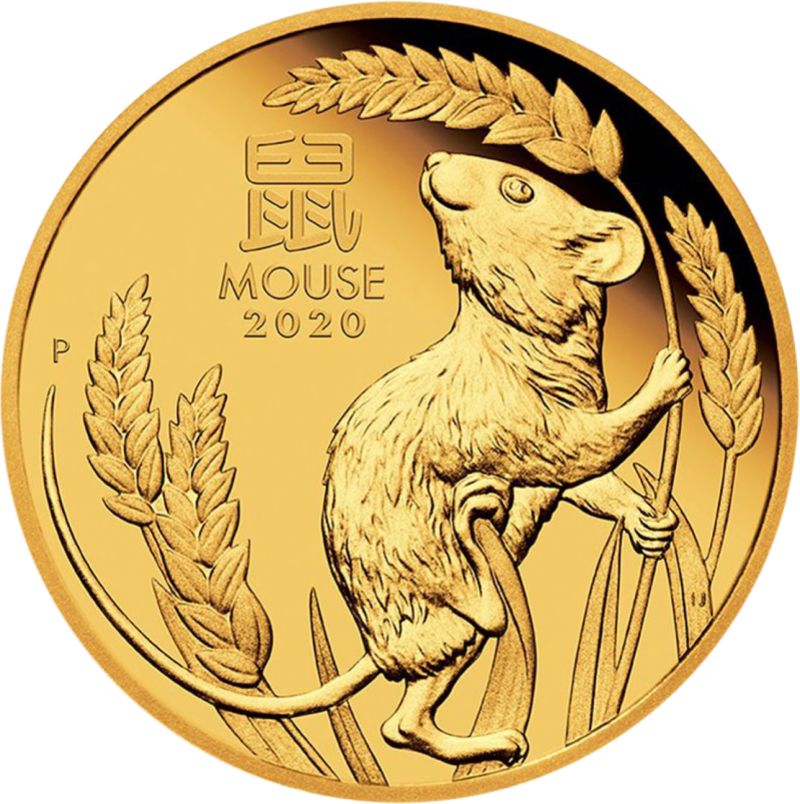 1/10 oz Gold Lunar III Maus 2020 PP | Perth Mint