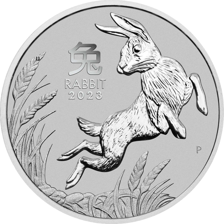 1 Unze Platin Lunar III Hase 2023 | Perth Mint