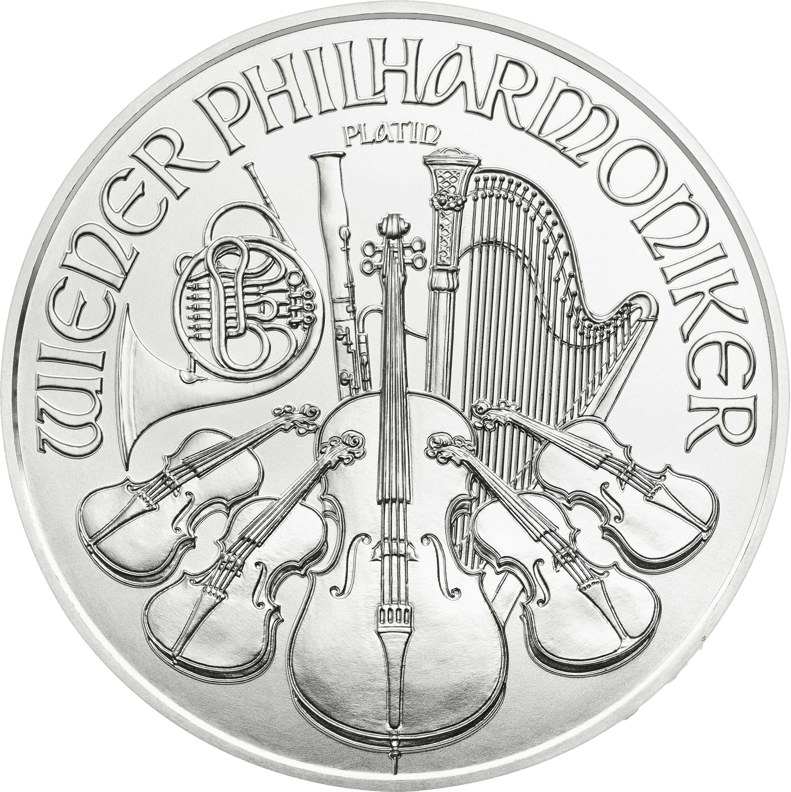 1/25 Unze Platin Wiener Philharmoniker 2024 | Kettner