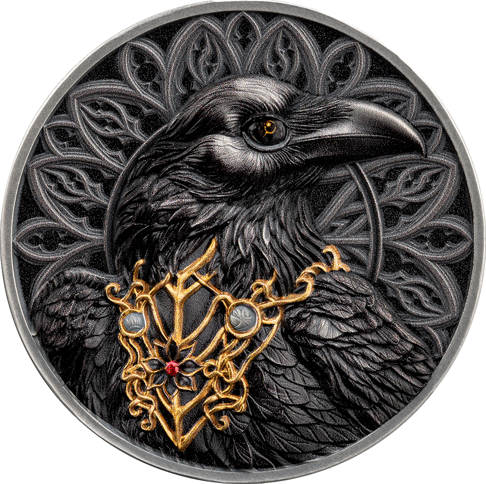 1 oz Silber Creatures of Nocturne The Raven 2025 | High Relief