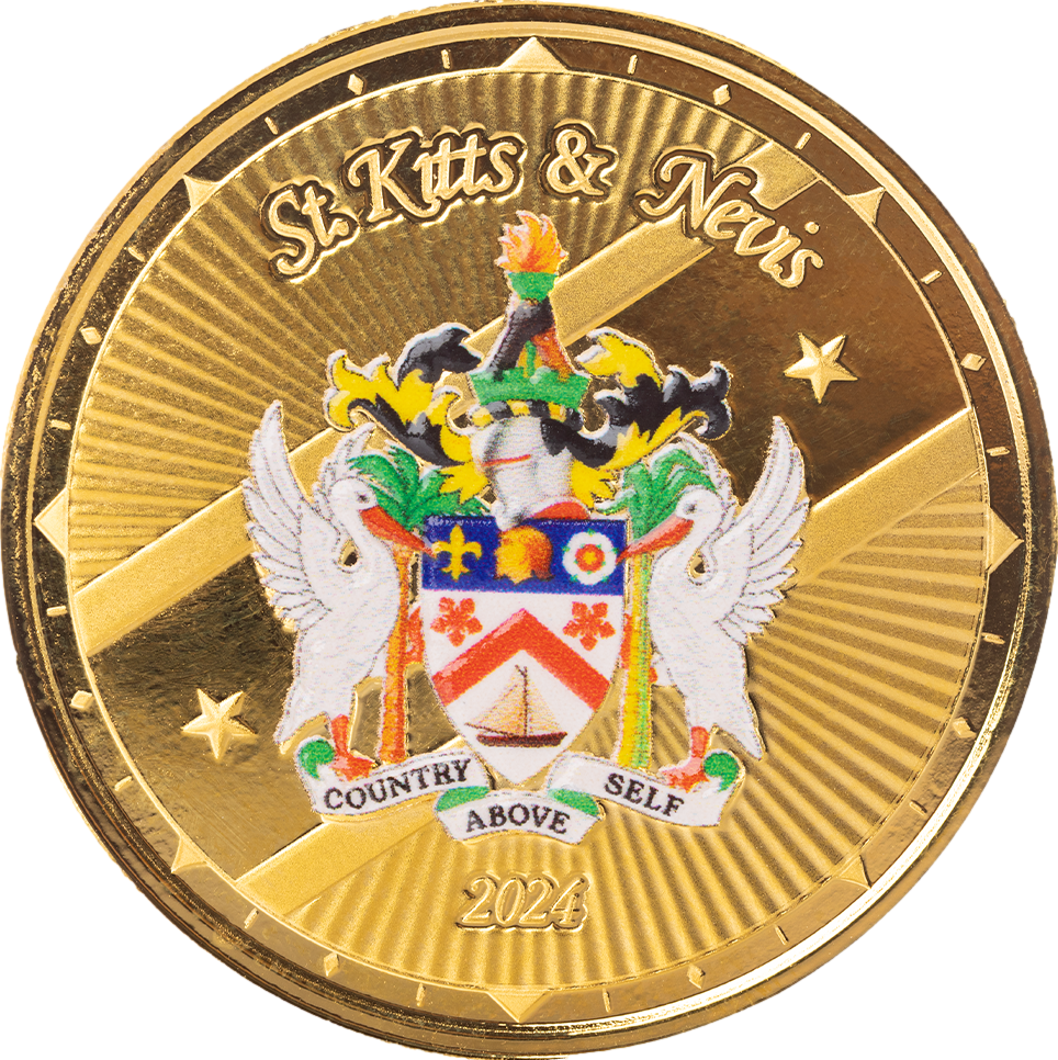 1 oz Gold EC8 St. Kitts & Nevis Coat of Arms 2024 | Kettner