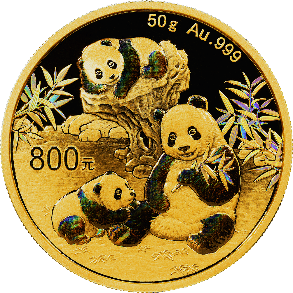 50g Gold China Panda 2025 PP | Polierte Platte