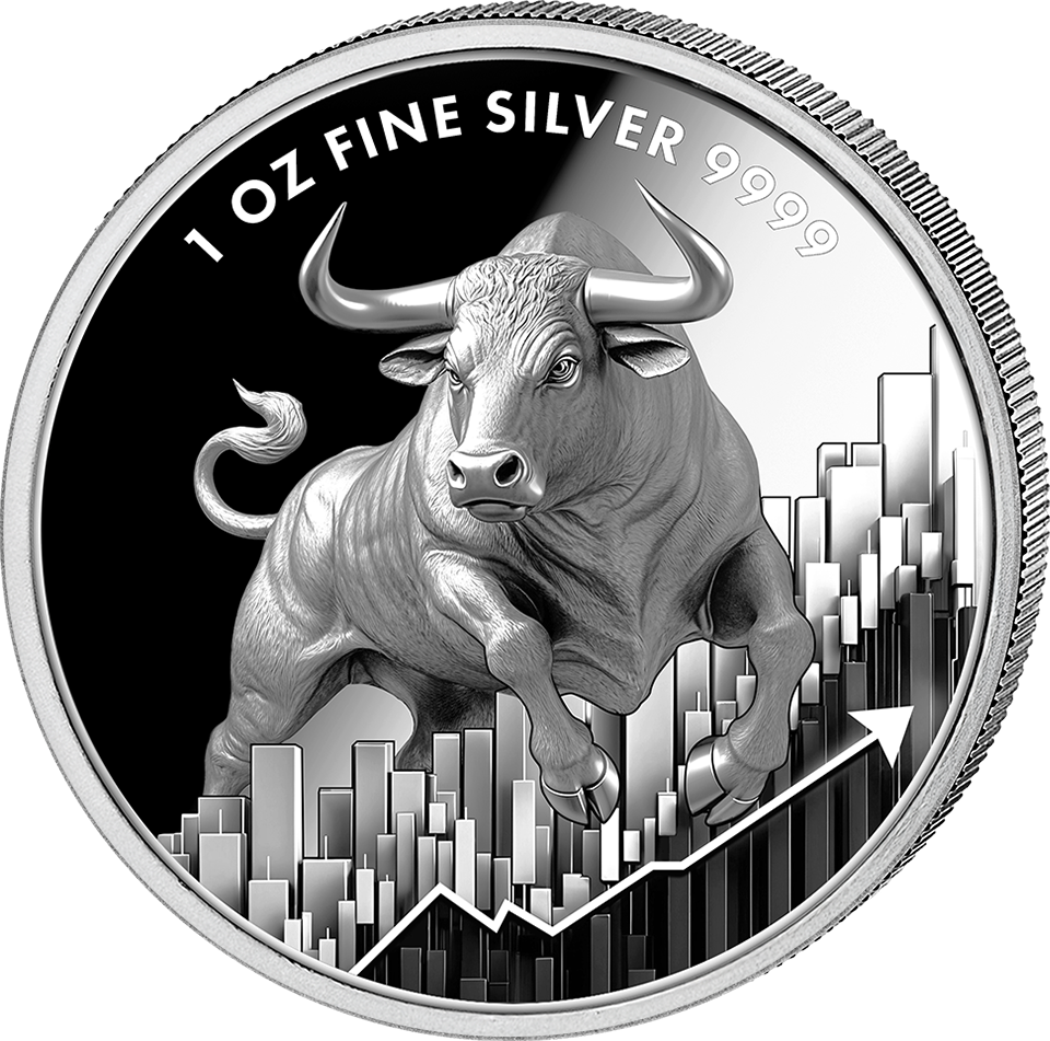 1 Unze Silber Bulle und Bär 2025 (Auflage: 1.000 | Polierte Platte)
