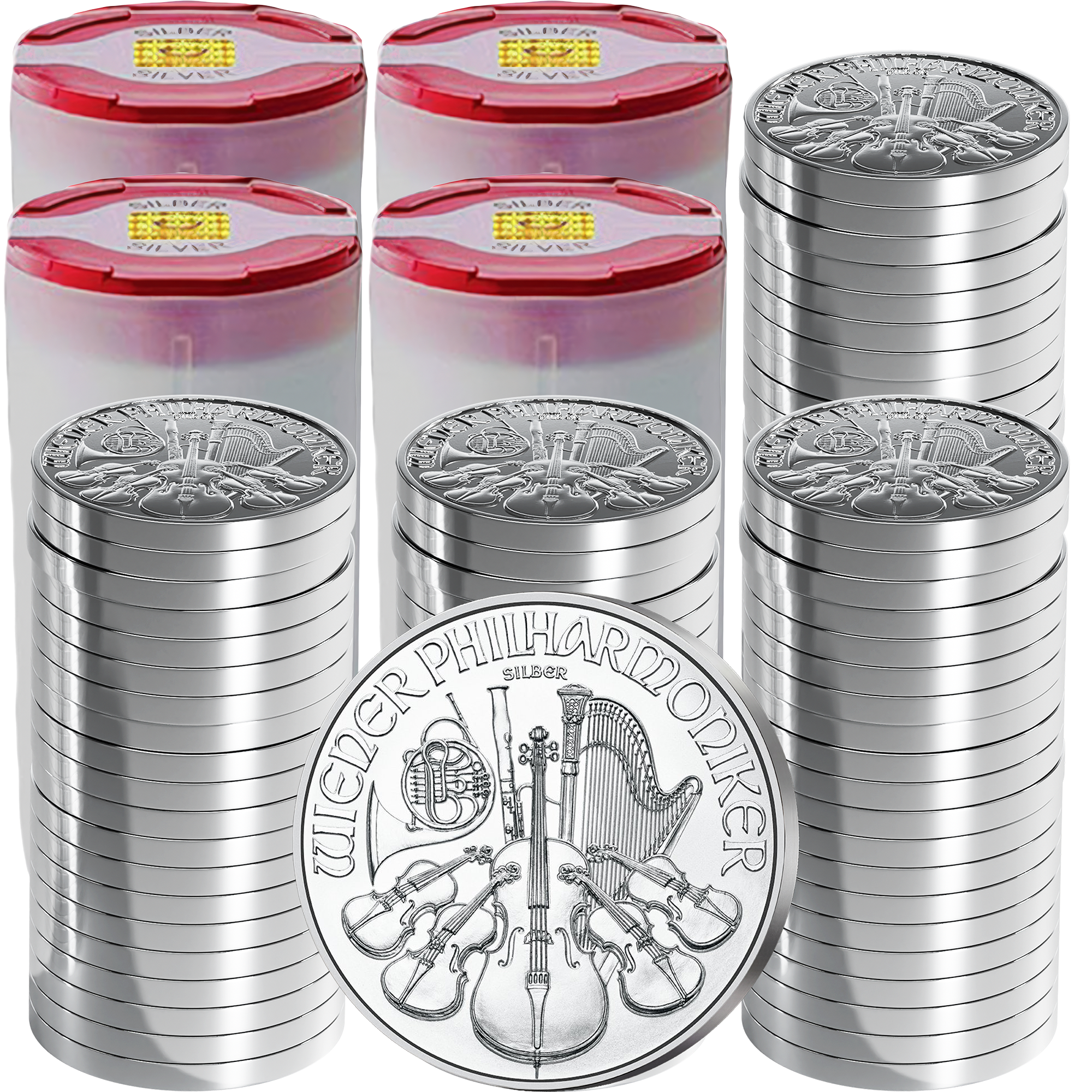 80 x 1 Unze Silber Philharmoniker 2026