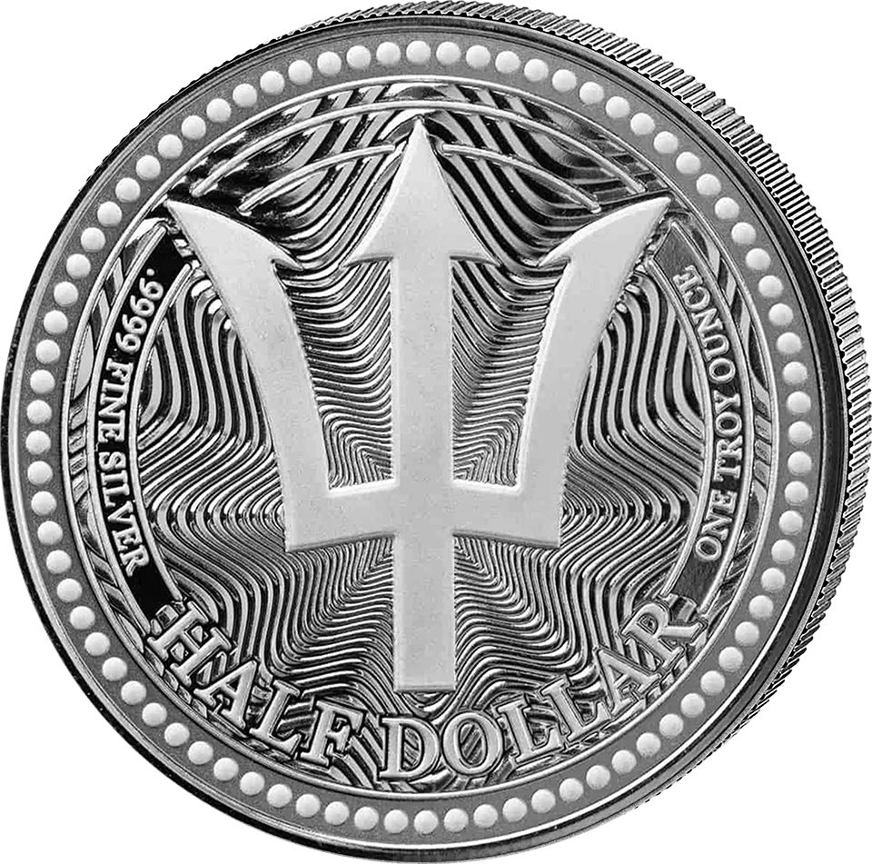 1 Unze Silber Barbados Trident 2025 | Scottsdale Mint