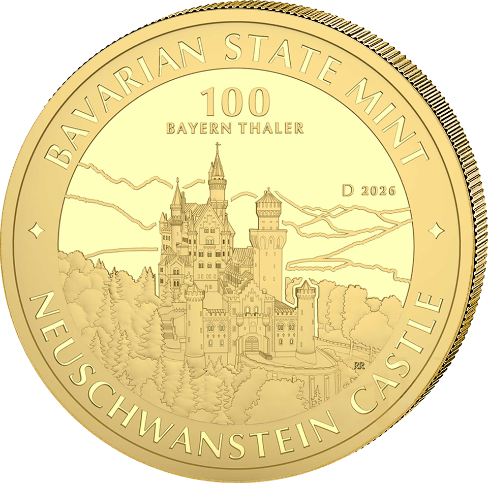 1 Unze Gold Bayern Thaler Schloss Neuschwanstein 2026 | BHM
