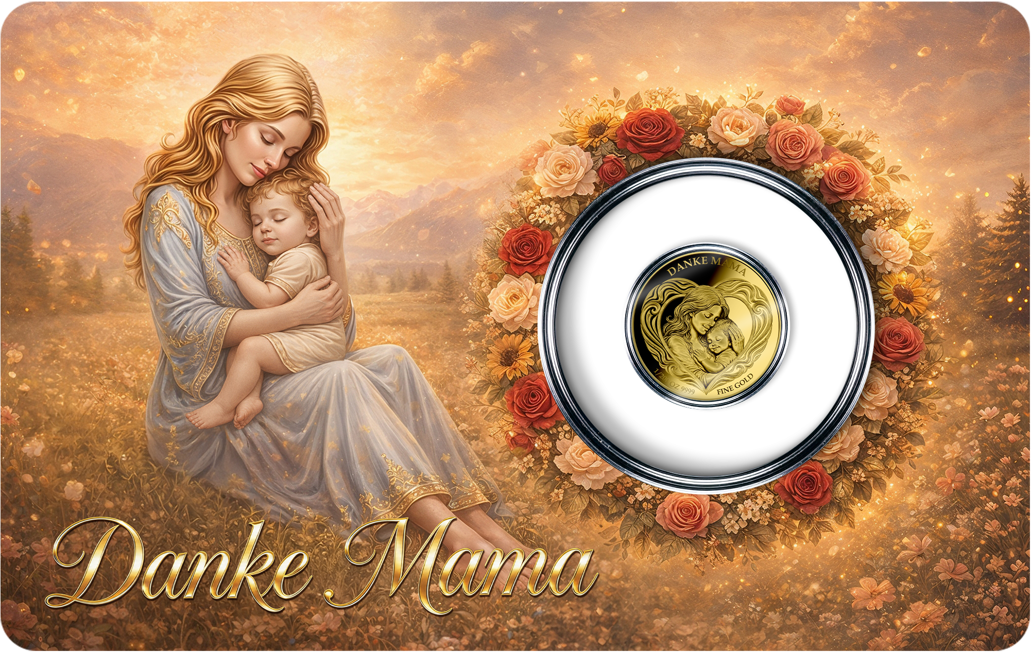 1/200 oz Gold Muttertag 2026 | Polierte Platte